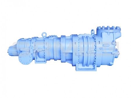 Features of SRM open-type compound two-stage screw compressor